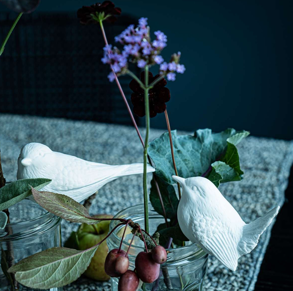 KLATT OBJECTS AMSEL Deko-Object Vogel, schwarz, Höhe ca. 10 cm