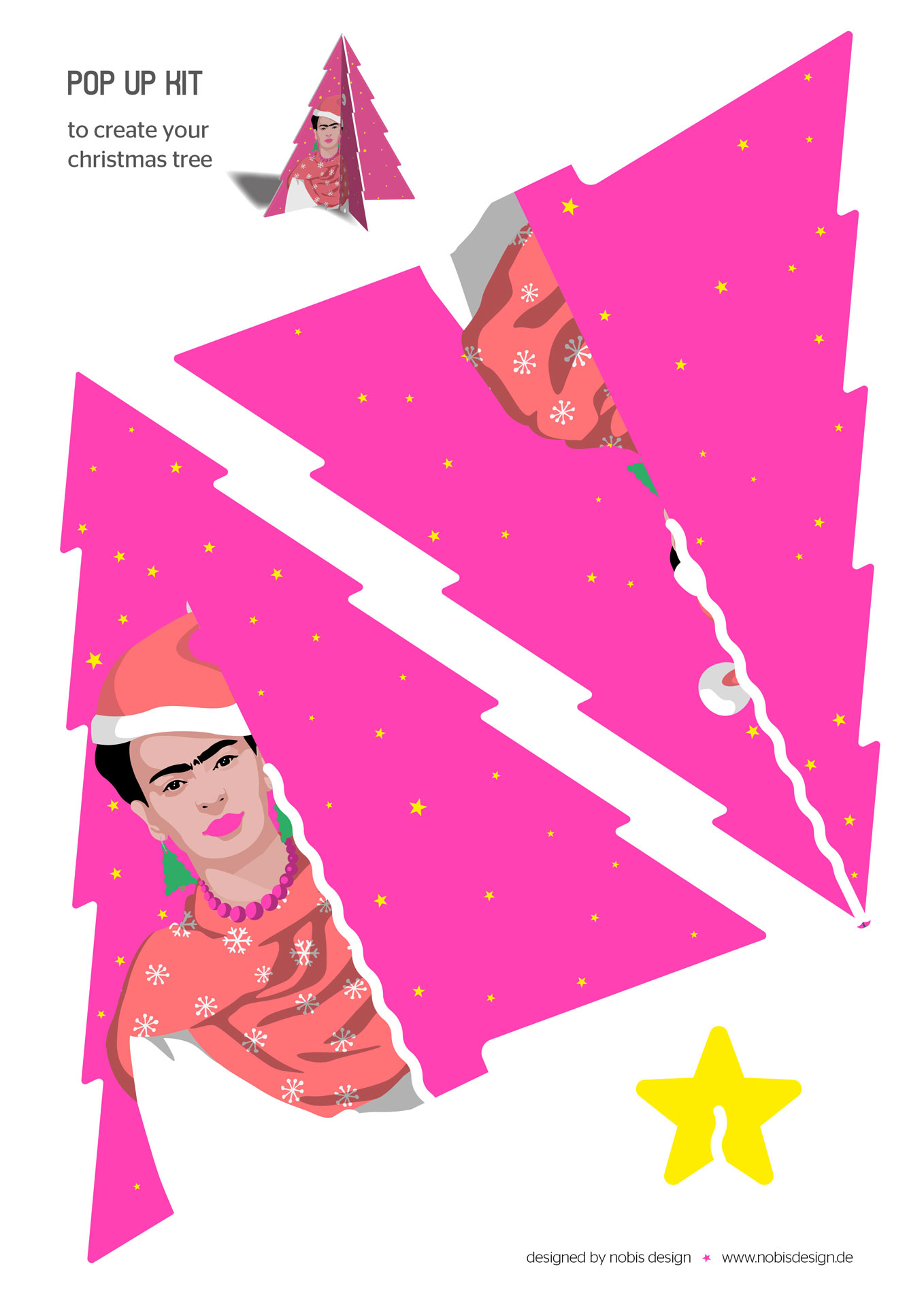 POP UP KIT Mexican Artist X-Mas Tree