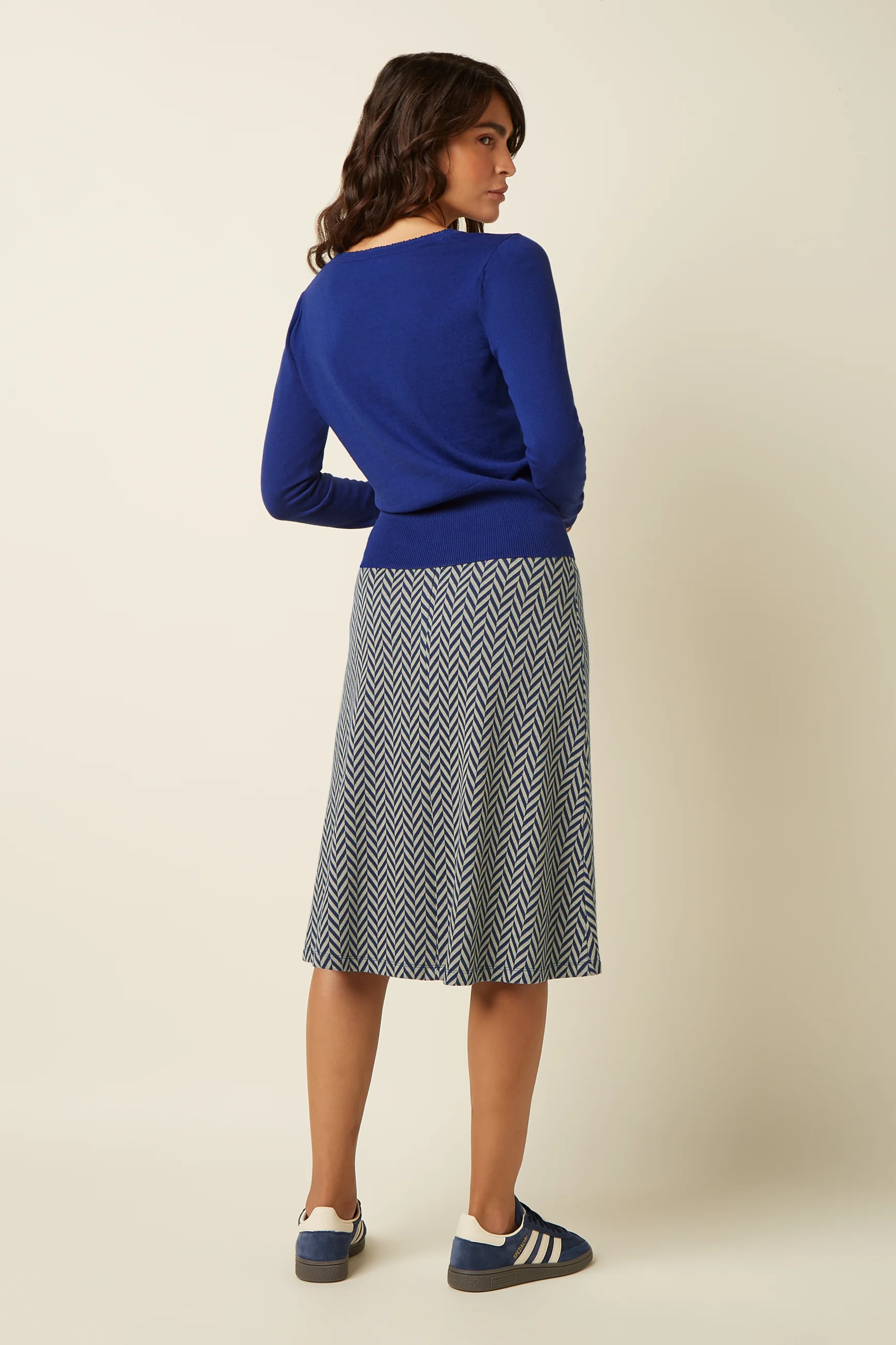 King Louie Juno Skirt Sloan , Mazarine Blau, Rock