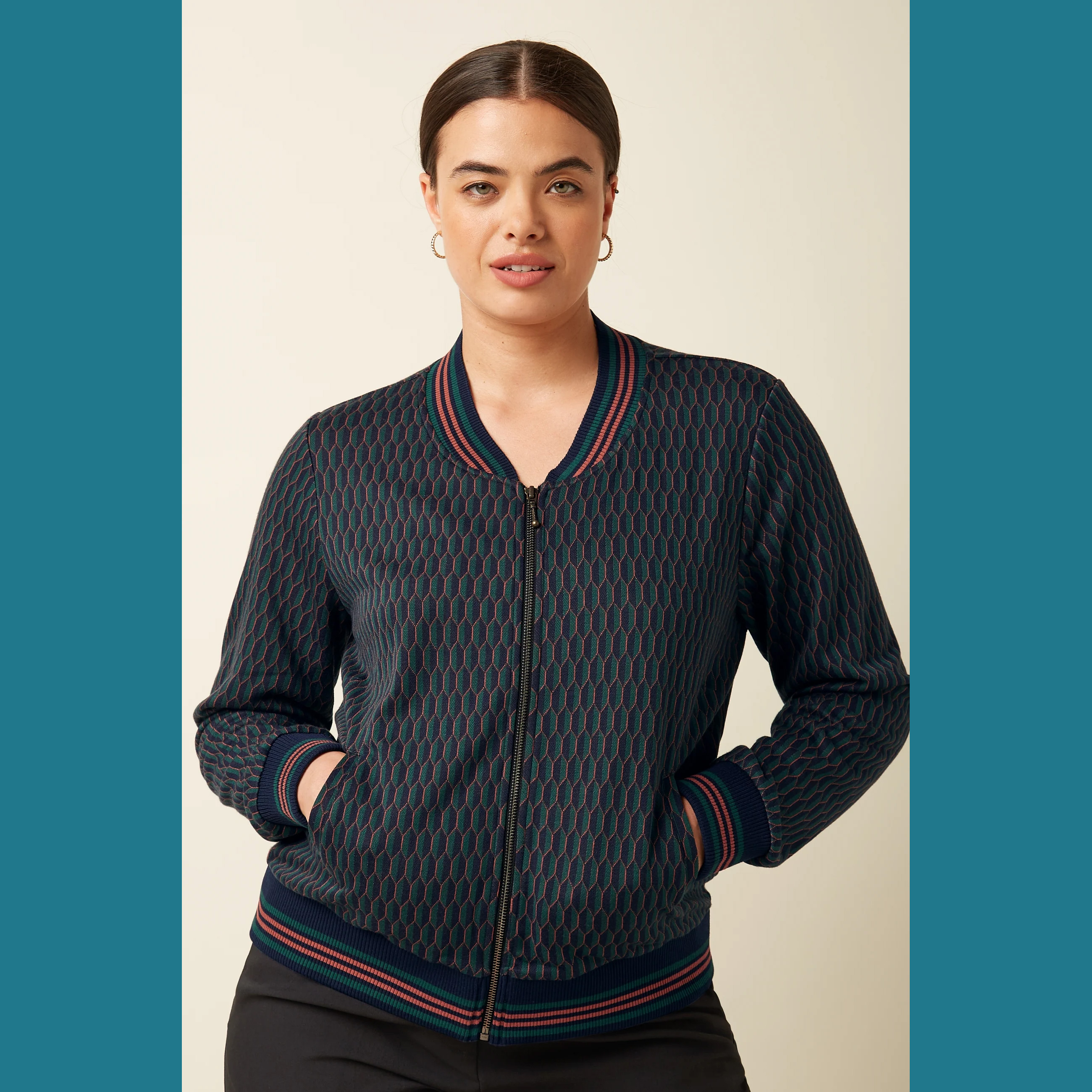 King Louie Border Skirt Spring, Farbe Evening Blue - Spring