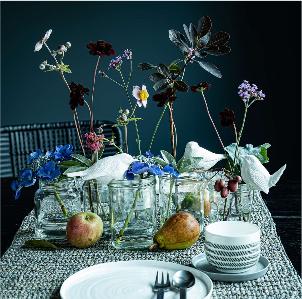 KLATT OBJECTS AMSEL Deko-Object Vogel, schwarz, Höhe ca. 10 cm